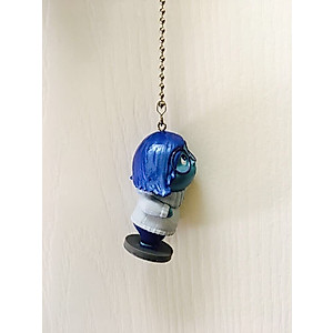 Inside Out Sadness Blue 3" PVC Fan Light Lamp Pull Figure Figurine New