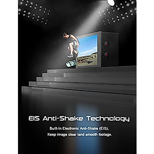 Apexcam 4K Action Camera EIS Stabilization 131FT Waterproof Underwater Camera WiFi Sport Camera Helmet Camera (Selfie Stick, Remote Control, 2 Batteries and Accessory Kit)