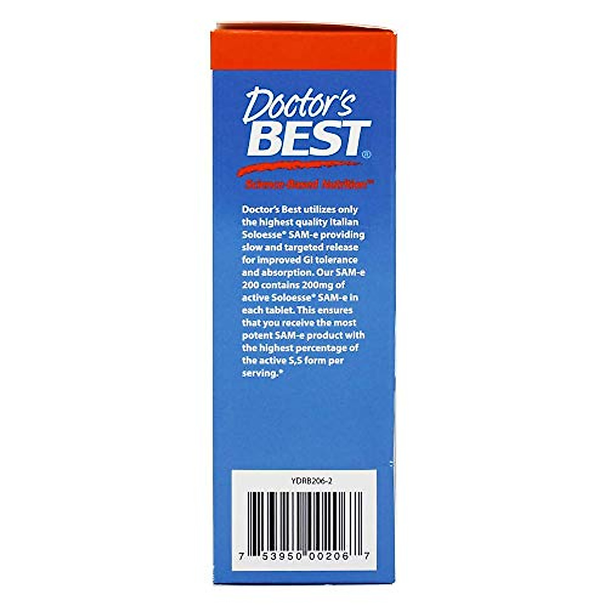 Doctor's Best SAMe -- 200 mg - 60 Enteric Coated Tabs