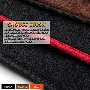 AUQDD Dashboard Cover Flannel Dash Mat Custom Compatible with 2016 2017 2018 2019 2020 2021 2022 2023 Toyota Tacoma, Anti-Glare, Anti-Reflection, No Peculiar Smell - with Storage Compartment