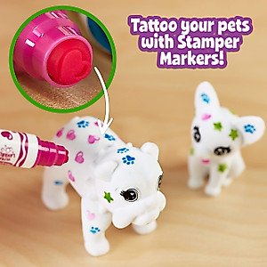 Crayola Scribble Scrubbie Pets Tattoo Shop, Toy Pet Playset, Gift for Kids, Age 3, 4, 5, 6