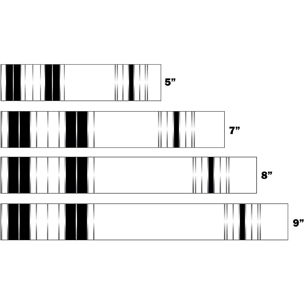 White Water Archery Laminated White Traditional 9 Crest Arrow Wraps 15 pk Choose Length Width (5.75)