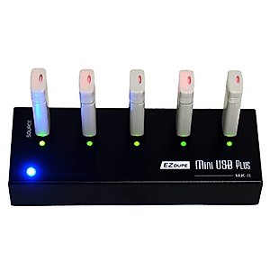[New Update Version] EZ DUPE 1 to 4 Mini USB Plus MK II Duplicator - Standalone Portable USB Flash Media Thumb Drive Compact Copier (DM-FU0-5V04B-V2)