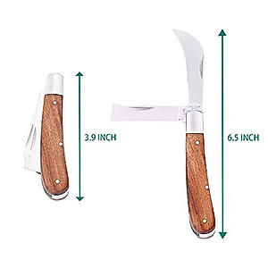 PUELDU Grafting Tool, Pruner Kit, Including Replacement Blades,Grafting Knife,Grafting Tapes,Plant Labels&Garden Clips,Perfect for Fruit Tree Grafting