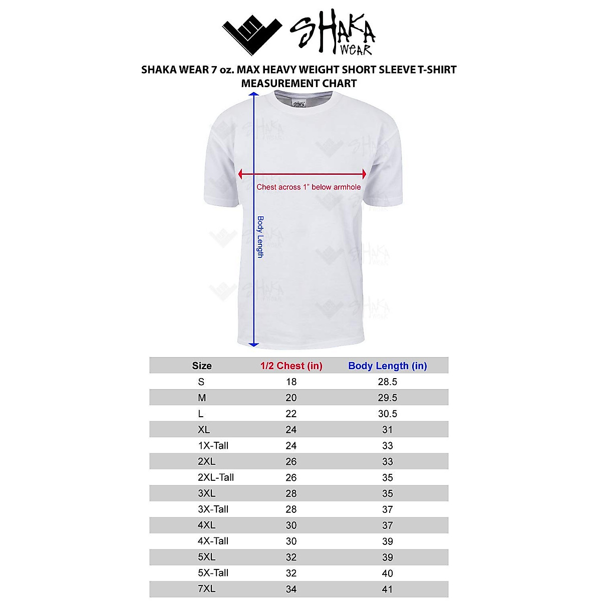 Shaka Wear Men's T Shirt – Max Heavyweight Cotton Short Sleeve Crew Neck Plain Tee Top Tshirts Regular Big Tall Size MHS44 P.Pink S