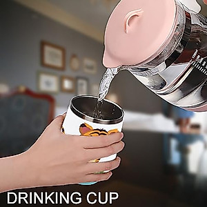 WYUSPGK 304 Stainless Steel Insulated Cup, Spotted Tiger Print Smooth Rim, Durable & Reusable - Perfect for Office, Home, And Travel