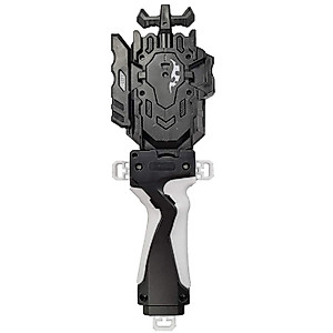 Speder Bey Gyro Blades Launcher and Grip, Light Sparking Battling Burst String Launcher Gyro Left&Right LR Spin Top Compatible with All Bey Burst Series Bey Battling Bey(Black)