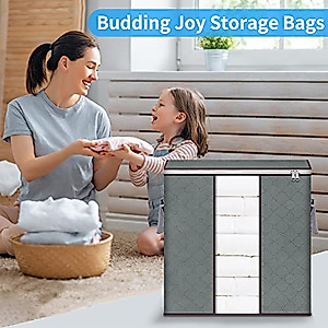 Budding Joy Closet Organizers and Storage Large Storage Bins Under Bed Storage