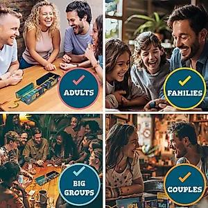 TUG! Trivia Battle Board Game | 2-20 Players | Tuga War in a Box | Party Game | Adults & Kids 12 13 14 15 + | 1400 Questions | Best Fun Card Games for Family, Couples, Teens