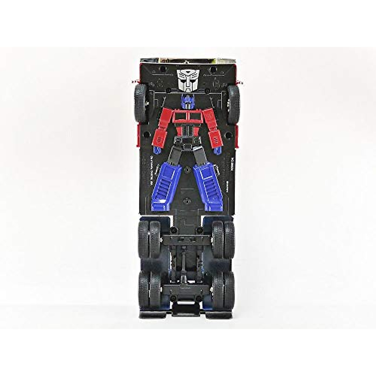 Jada Toys Transformers G1 Optimus Prime Truck with Robot on Chassis Die-cast Car