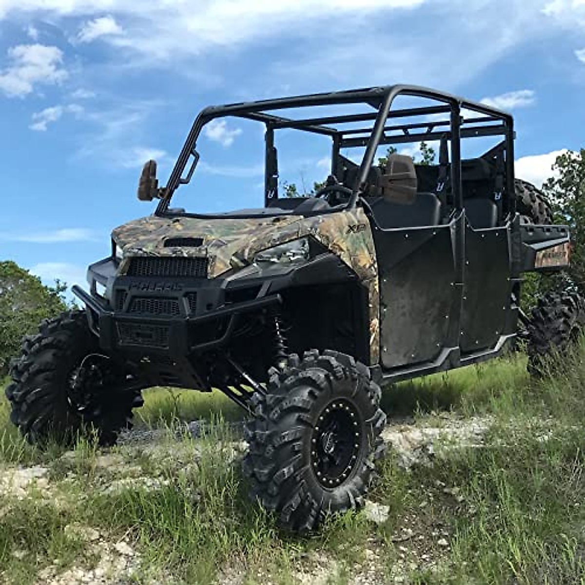 SHEJISI UTV Ranger Side Mirrors, Innovative automatic folding and resetting function, improving safety and driving experience, for Polaris Ranger General, Can Am Defender 2021+Commander Maverick Trail