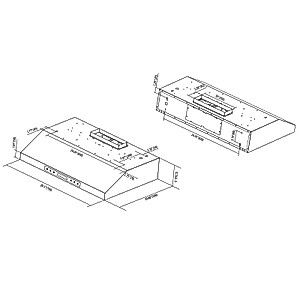 HisoHu 30 Inch Under Cabinet Range Hood with 900-CFM, 4 Speed Gesture Sensing&Touch Control Panel, Stainless Steel Kitchen Vent