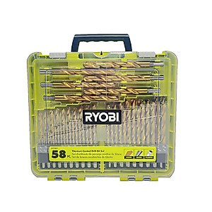 RYOBI 58-Piece Titanium Coated Drill Bit Set