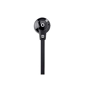 Monoprice Hi-Fi Reflective Sound Technology Earbuds Headphones - Black/Carbonite with in-Line Controller and Microphone
