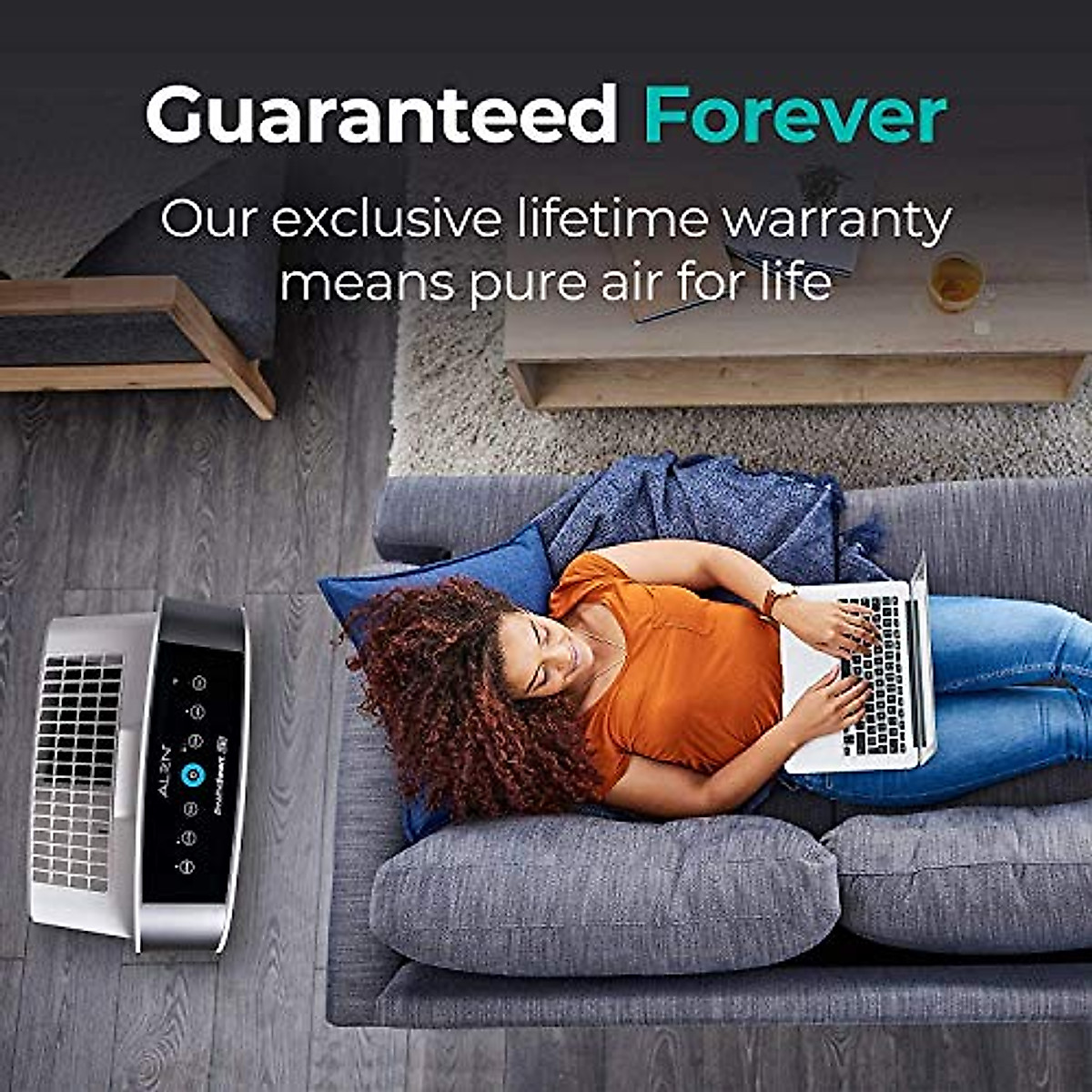 Alen BreatheSmart 75i Quiet Large Room HEPA Air Purifier, Medical Grade Filtration, 99.9% Particle Removal, Pet-Friendly, Smart Home Essential, Allergies, Odor & Smoke, Long Filter Life, White