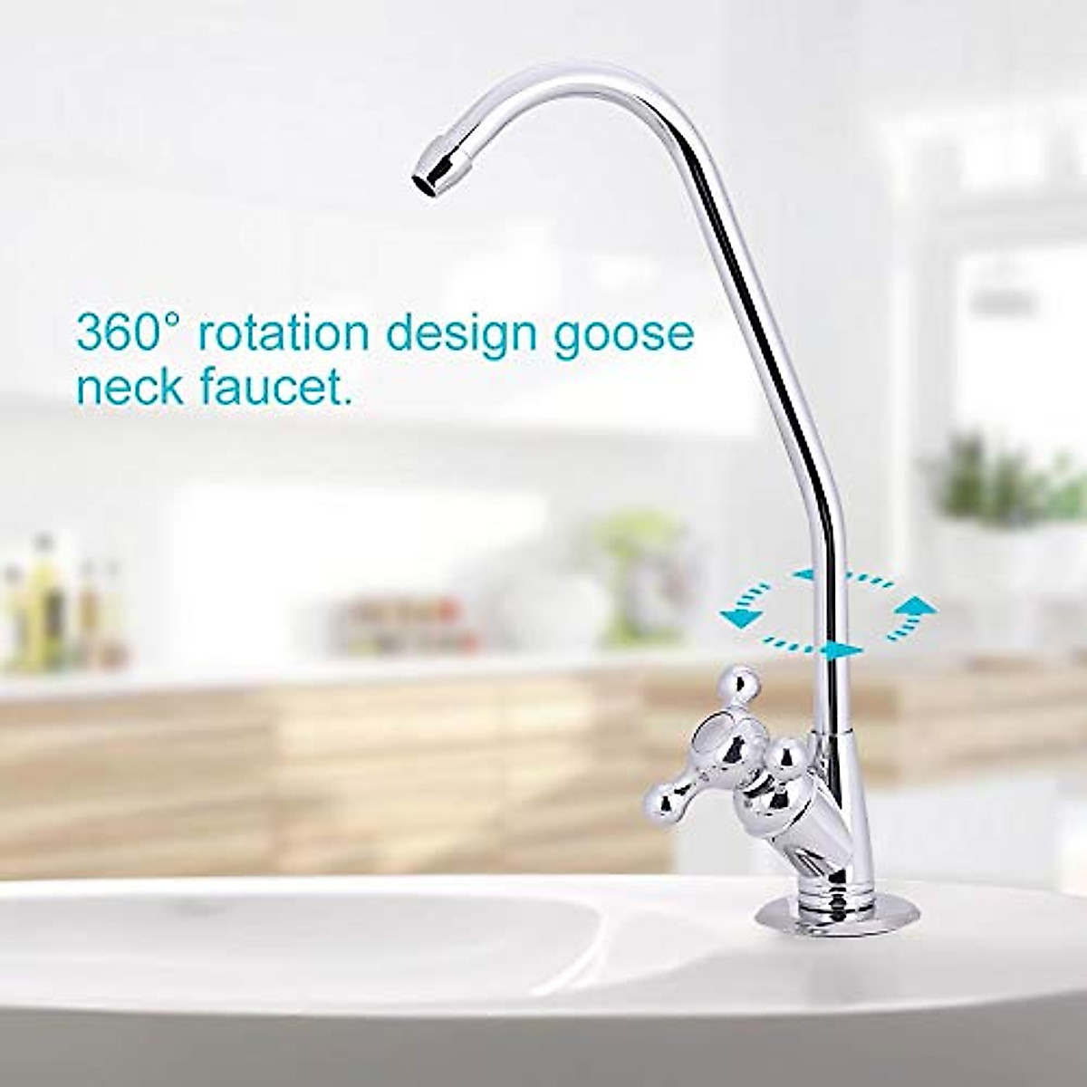 Water Filter Faucet Reverse Osmosis Faucet RO Tap Single Handle Drinking Water Faucet for Drinking Cooking