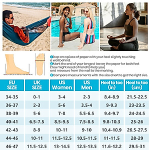 SEEKWAY Water Shoes Quick-Dry Aqua Socks Barefoot Slip-on for Beach Pool Swim River Yoga Lake Surf Women Men Black SK001 (Black 40-41)