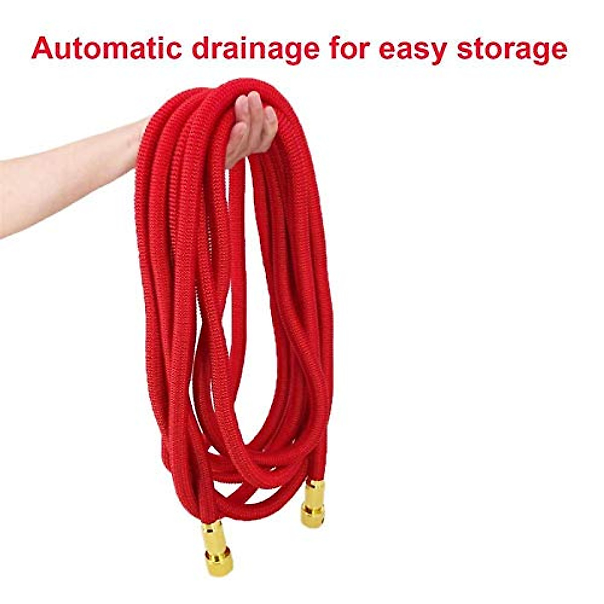 Durable Water Gun Garden Hose Adjustable Nozzle Telescopic Hose High Pressure Electric Washing Machine Garden Cleaning Sprayer Irrigation Accessories (Color : Dark Grey, Lengh : 100ft 30m)