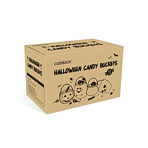 12pcs Halloween Trick Or Treat Pots Mini Witch Cauldron Pots Pumpkin Candy Bucket Novelty Candy Holder Pot with Handle Party Favors Supplies Decoration