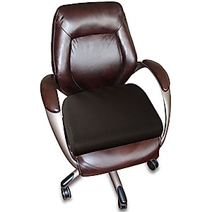 TravelMate Extra-Large Memory Foam Seat Cushion – Perfect for Office Chair and Wheelchair – Does Not Slip Even on Smooth Marble Floors – Washable & Breathable Cover – Relieves Back Pain – 19”x17”x3”