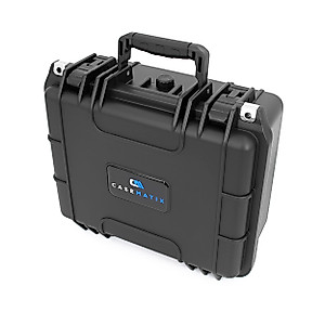 CASEMATIX Top Loader Card Storage Case for Trading Cards Fits 315 3" x 4" 35pt Toploaders Case or 65 One Touch Card Holders, Hard Shell Toploader Storage Box With 9 Precut Card Case Dividers