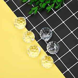 MerryNine 30mm/1.18" 20pack Crystal Ball Prism Sunshine Catcher Rainbow Pendants Maker, Hanging Crystals Prisms for Windows, for Feng Shui, for Gift (Clear)
