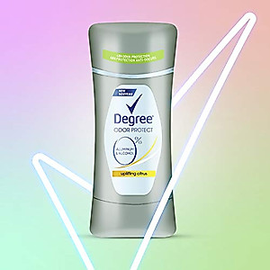 Degree 0% Aluminum Free Deodorant Uplifting Citrus 4 Count 48H Odor Protection Deodorant for Women 2.6 oz