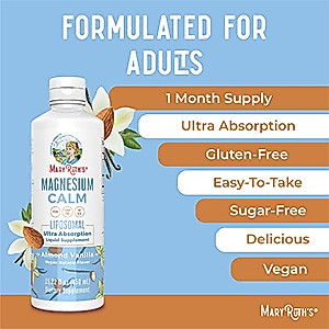 MaryRuth Organics Magnesium Liposomal| Magnesium Supplement | Magnesium Bisglycinate | Muscle & Bone Support | Mood Support Vitamin | Vegan | Non-GMO | Gluten Free | 15.22 Fl Oz | 30 Servings