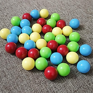 Hotusi 40Pcs Game Replacement Marbles Balls Compatible with Hungry Hungry Hippos(4 Colors)