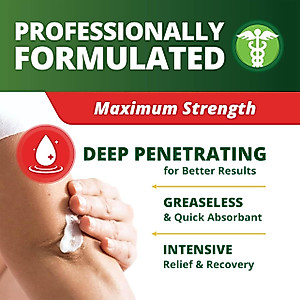 OWELL NATURALS Arthritis Pain Relief Cream, Fast-Acting, Deep Penetrating Joint & Muscle | Non-Greasy Formula for Back, Knee, Feet, Hand, Legs, Shoulder | Natural Ingredients, 2 oz