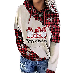 FAYALEQ Christmas Sweatshirt Women Christmas Believe Tree Shirt Xmas Vacation Graphic Casual Long Sleeve Pullover Tops Blouse