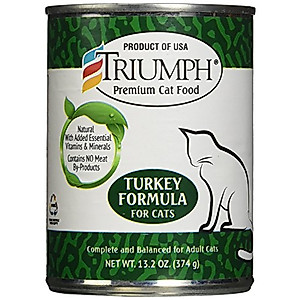 Triumph Turkey Canned Cat Food, Case Of 12, 13 Oz.