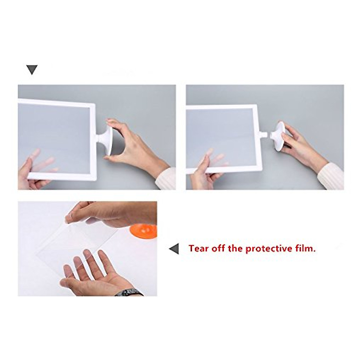 4x6 Double Sided Standing Picture Frames,4 Pack Vertical Photo Frames with Inserts and Base,2 Sided Table Menu Display Stand Frame for Display Restaurant Signs,Wedding Table Numbers (White)