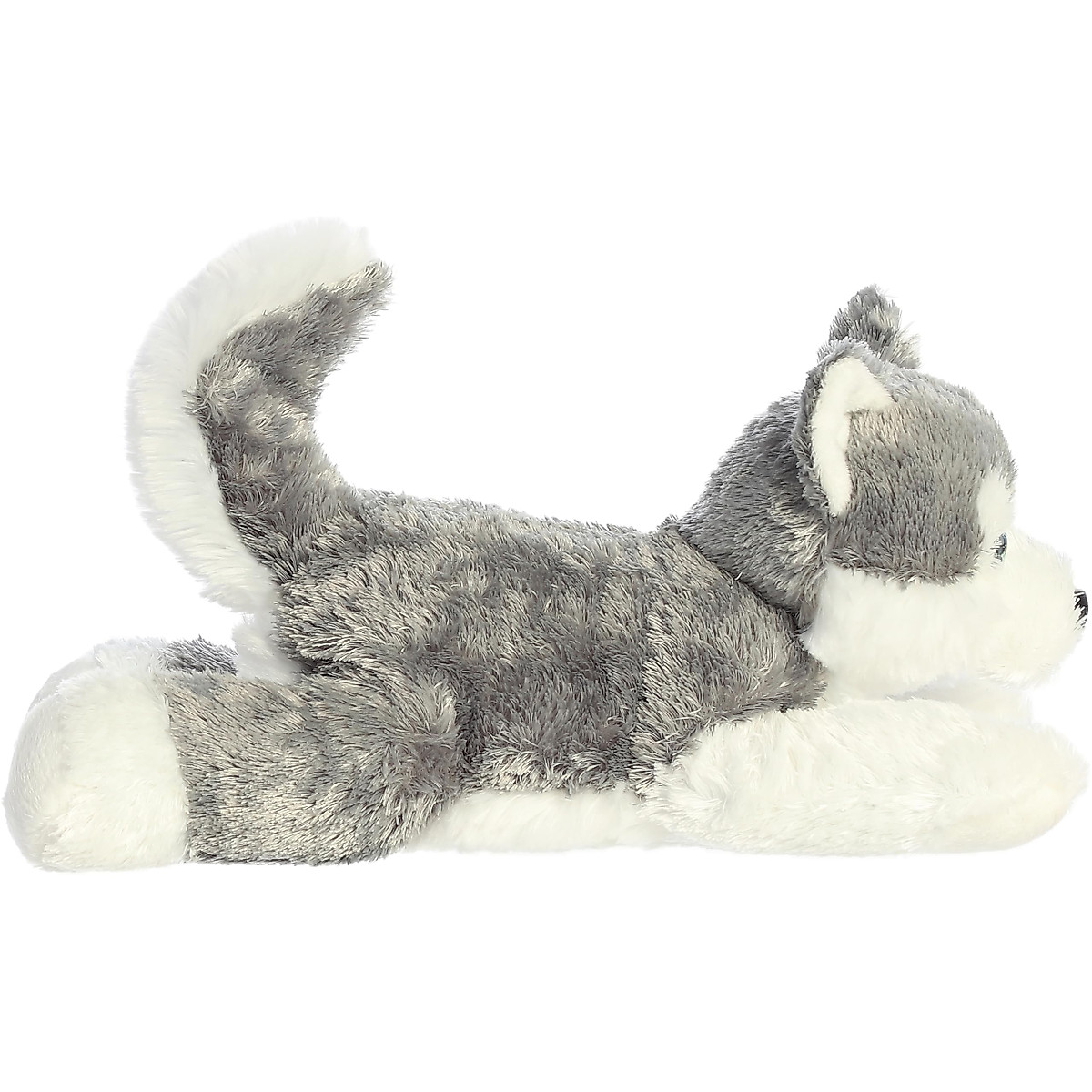 Aurora® Adorable Flopsie™ Shadow™ Stuffed Animal - Playful Ease - Timeless Companions - Gray 12 Inches