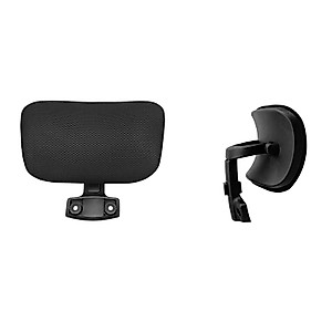 Wealrit Office Chair Headrest Attachment Universal Ajustable Headrest Head Support Cushion Neck Support for Office Chair Head Pillow(Black)