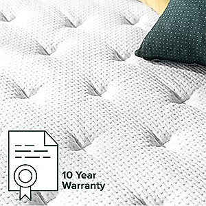 ZINUS 10 Inch Support Plus Pocket Spring Hybrid Mattress / Extra Firm Feel / Heavier Coils for Durable Support / Pocket Innersprings for Motion Isolation / Mattress-in-a-Box, Full