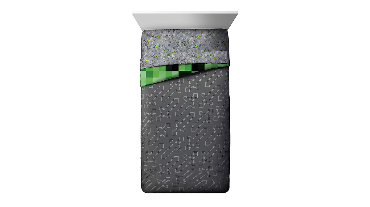 Buy Jay Franco Minecraft Creeper Bed Set - Twin Size