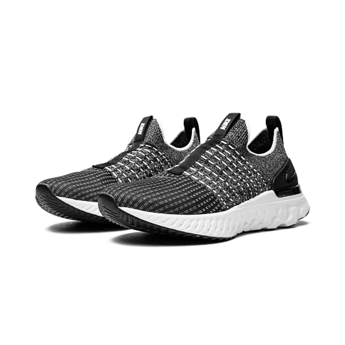 Nike Womens WMNS React Phantom Run FK 2 CJ0280 002 Oreo - Size 10W Black/White