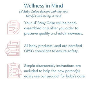 Lil' Baby Cakes Boy Blue Diaper Cake - Makes a Beautiful Baby Gift - Adorable and Practical Handmade Baby Gift with 42 Swaddler Diapers Size 1-10 in x 12 in