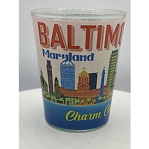 BALTIMORE Maryland SHOT GLASS 2 OZ.