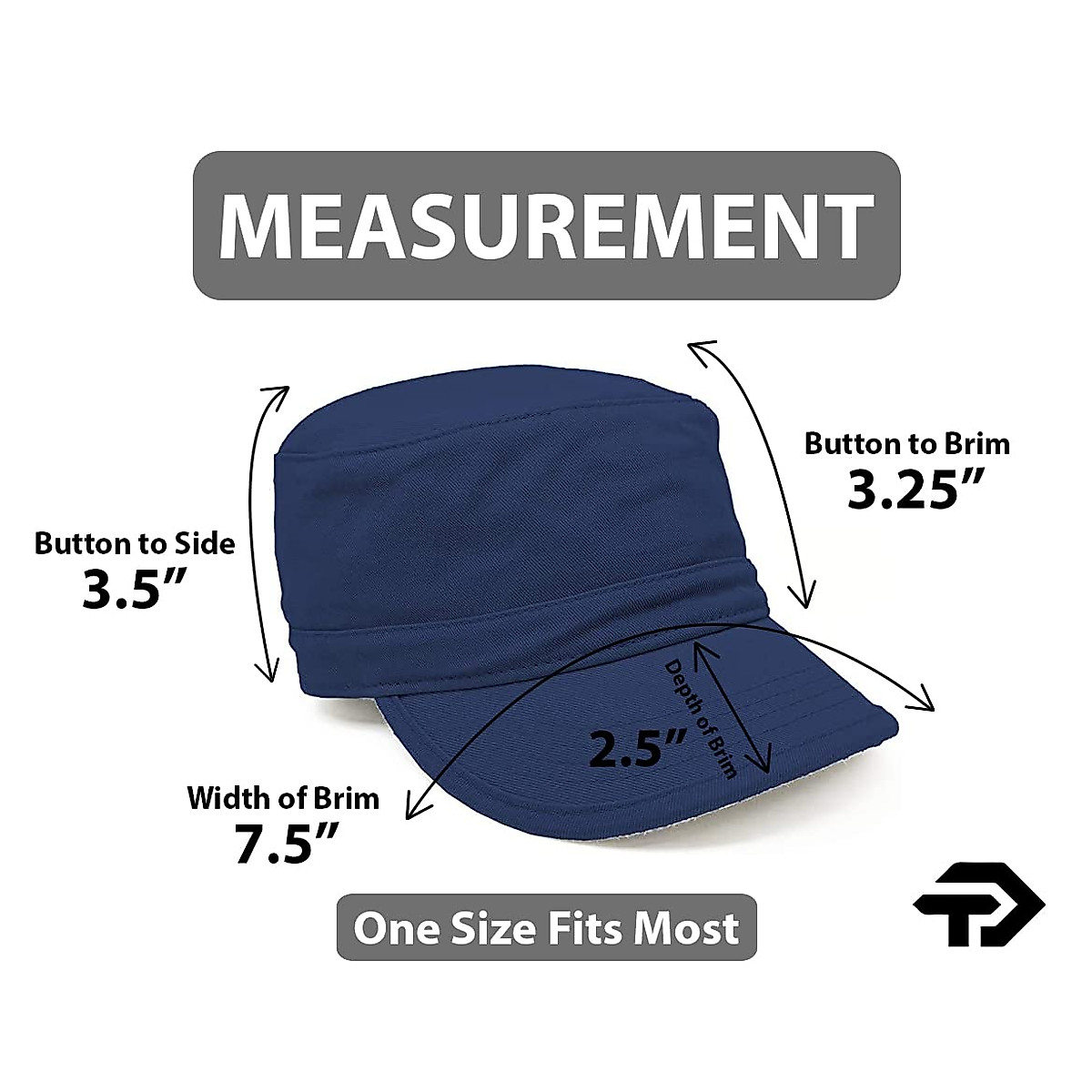 Datoni Army Cadet Men Hat Military Army Hats Women Mens Baseball Cap (Navy)