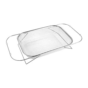 Drainer Basket, Household Stainless Steel Drainer Basket Dishwashing Sink, Portable Retractable Drainage Rack Dishwashing Sink Utensil Dishes Basket (Medium 29.5 * 21.5)