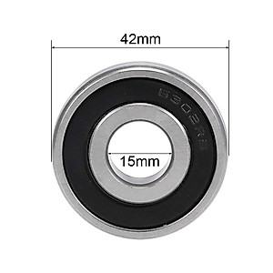 6302-2RS Replacement Ball Bearing Fully Suitable for DW708, DW716, DW717, DW718, DWS780 Miter Saw N127530,605040-32 and 330003-48(2 Pcs)