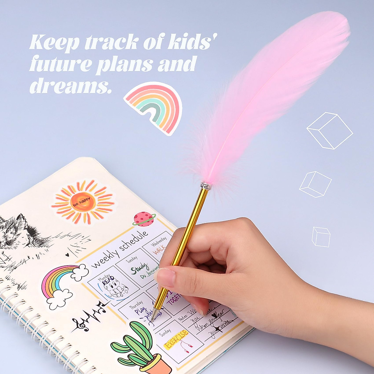 VERTOY DIY Journal Set for Girls Ages 8-12 - Kids Scrapbook Diary Journaling Kit for Writing, Ideas Birthday Gifts and Toys for 8 9 10 11 12 13+ Years Old, Teenage Kids