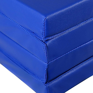 Geniqua Gymnastics Mat Folding Stretching Mat Fitness Home Workout Yoga Tumbling Pad