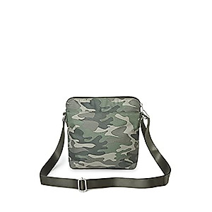 Baggallini womens Escape Crossbody with RFID phone wristlet, Olive Camo, One Size US
