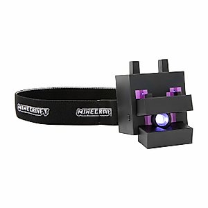 Paladone Minecraft Ender Dragon Head Light with Sounds, Officially Licensed Minecraft Headlamp & Flashlight Merchandise, Toys and Gifts for Minecraft Fans