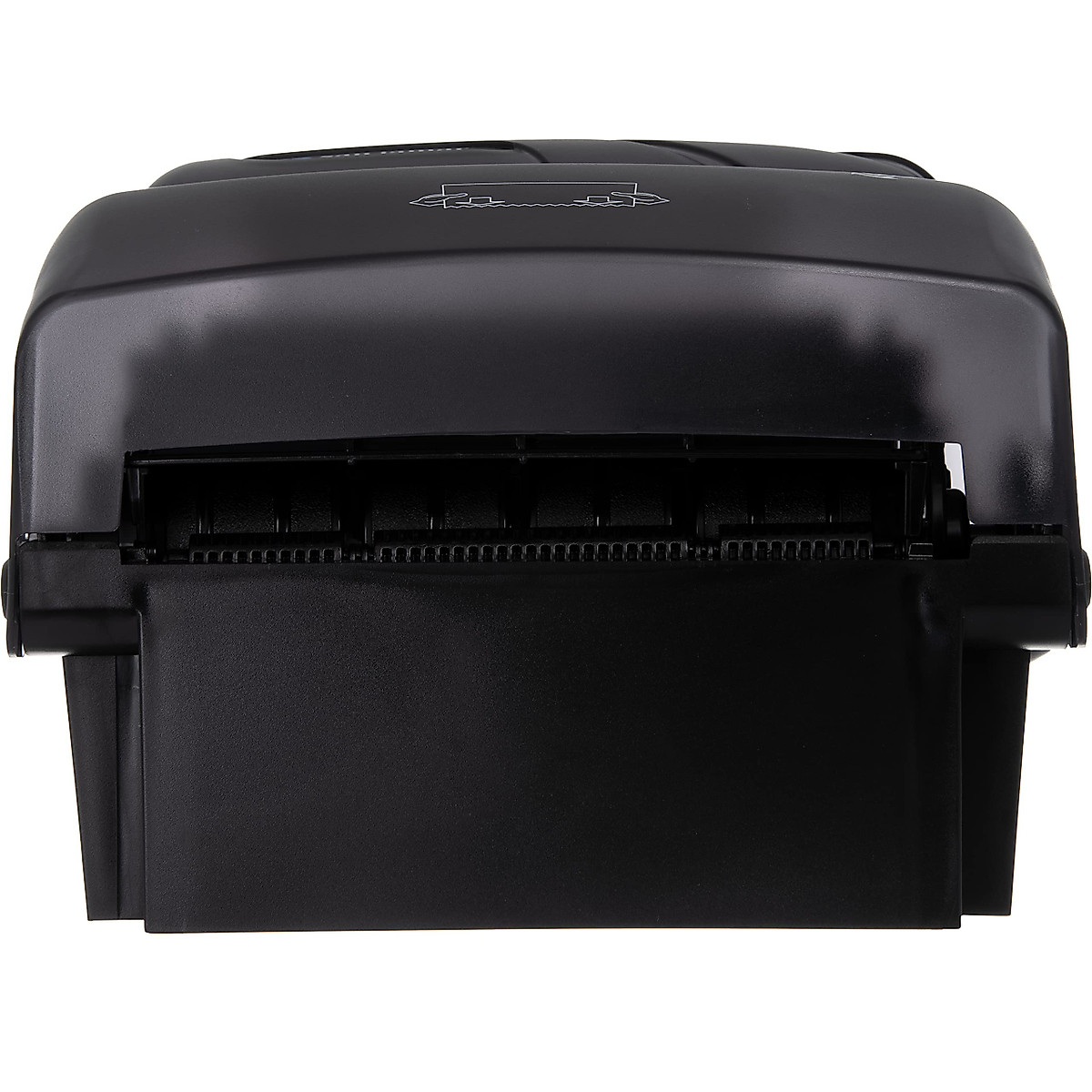 San Jamar Oceans Mechanical Towel Dispenser with Wall Mount for Public Restrooms, No Batteries Required, Translucent Black Impact-Resistant lastic