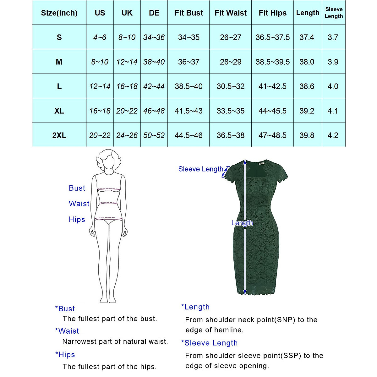 GRACE KARIN Black Dresses for Women Elegant Lace Dresses for Wedding Guest L