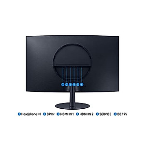 SAMSUNG 32-Inch S39C Series FHD Curved Gaming Monitor, 75Hz, AMD FreeSync, Game Mode, Advanced Eye Comfort, Frameless Display, Built in Speakers, Slim Metal Stand, LS32C392EANXGO, 2023, Black